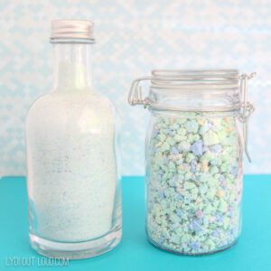 How to Make Fizzing Mermaid DIY Bath Salts - Lydi Out Loud