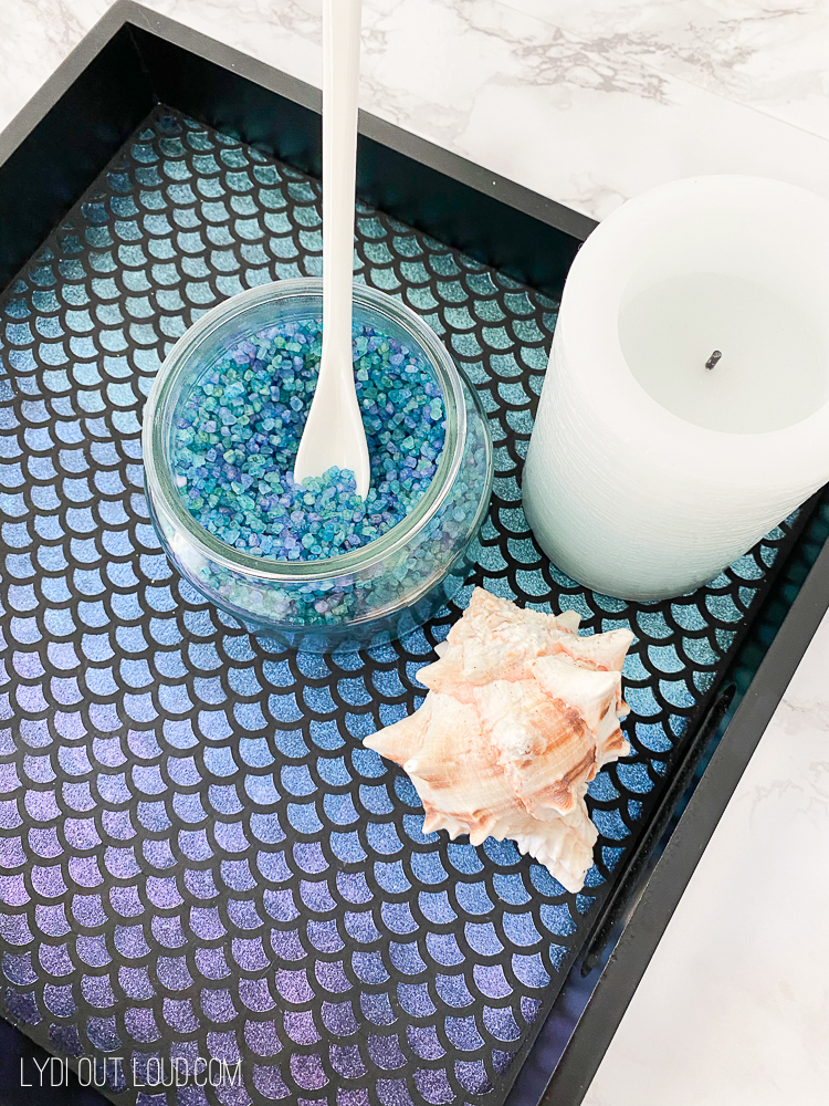 DIY Mermaid Serving Tray Tutorial - Lydi Out Loud