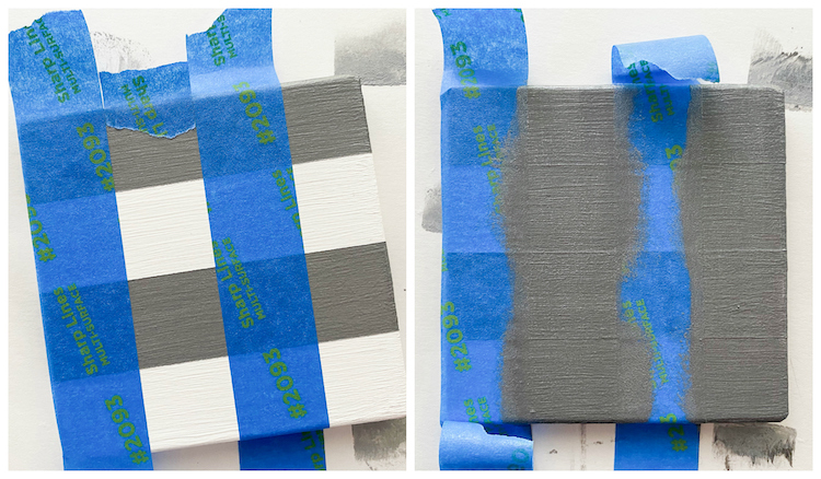 How to Paint Plaid: Pearly DIY Plaid Coasters - Lydi Out Loud